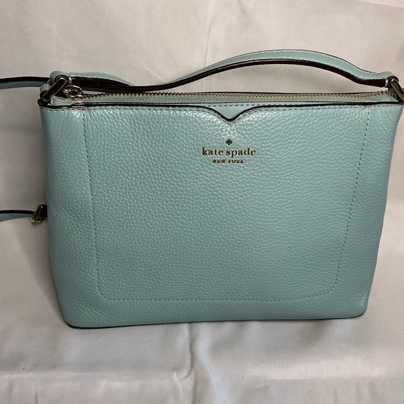 kate spade | Bags | Kate Spade Blue Leather Crossbody Bag | Poshmark